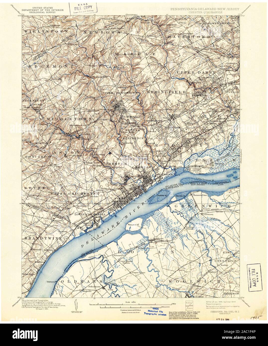 Chester pennsylvania map hi-res stock photography and images - Alamy