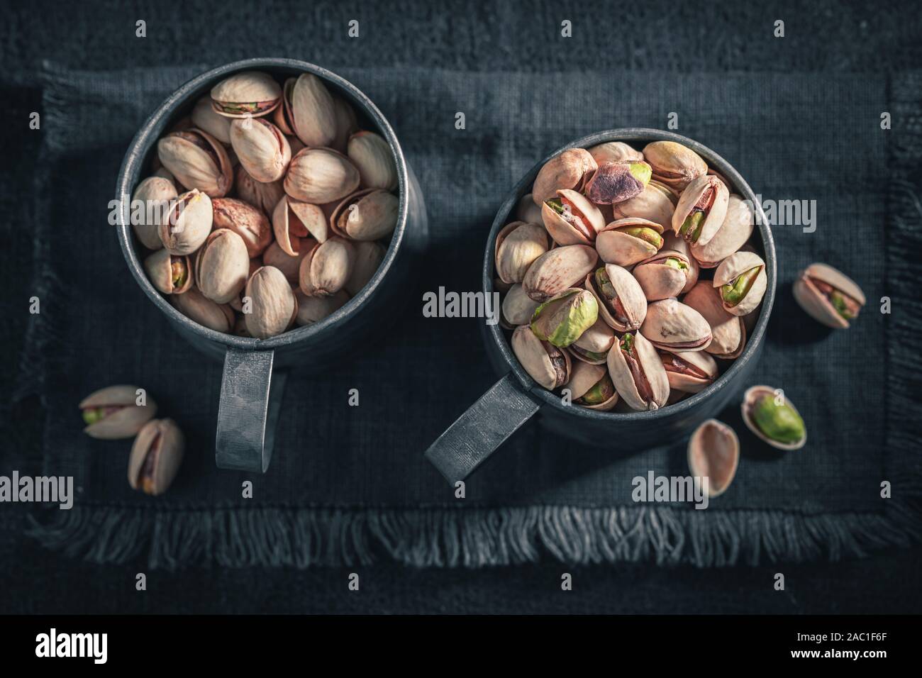 A pile of pistachios as a healthy and good snack Stock Photo - Alamy
