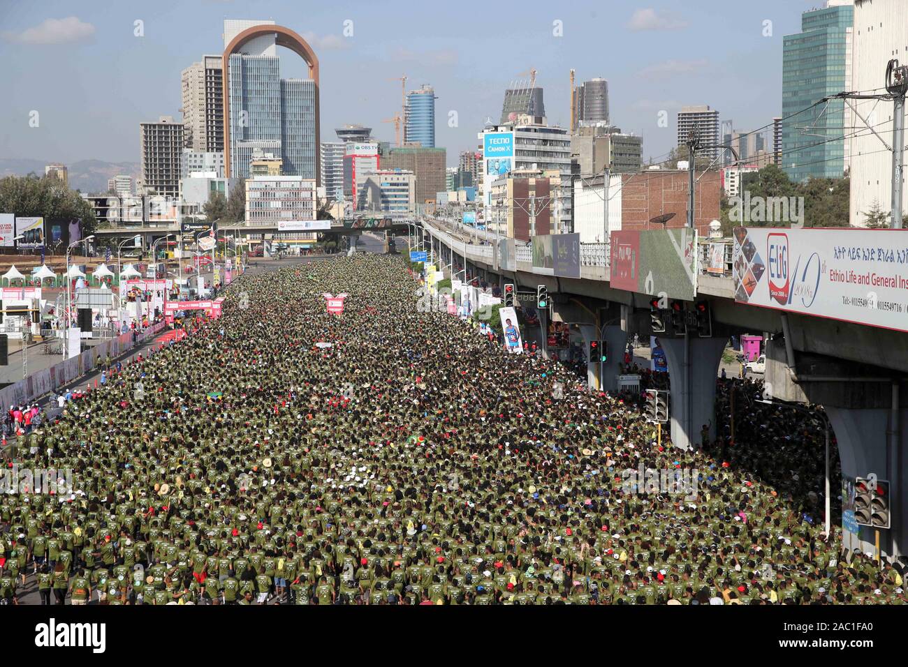 General overall view of the Great Ethiopian Run, Sunday, Nov. 17, 2019 ...