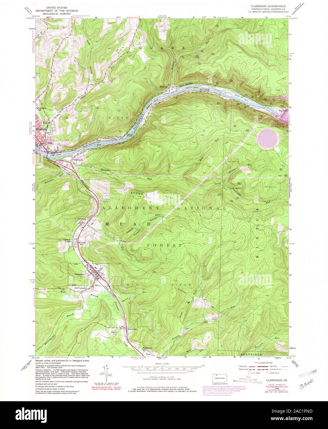 Map of clarendon Cut Out Stock Images & Pictures - Alamy