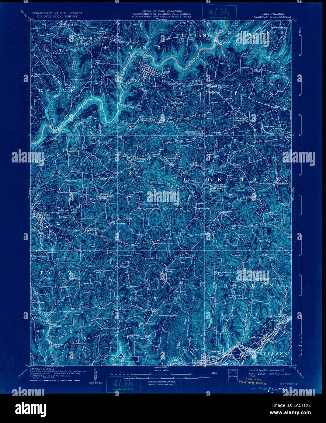 Map of clarion hi-res stock photography and images - Alamy