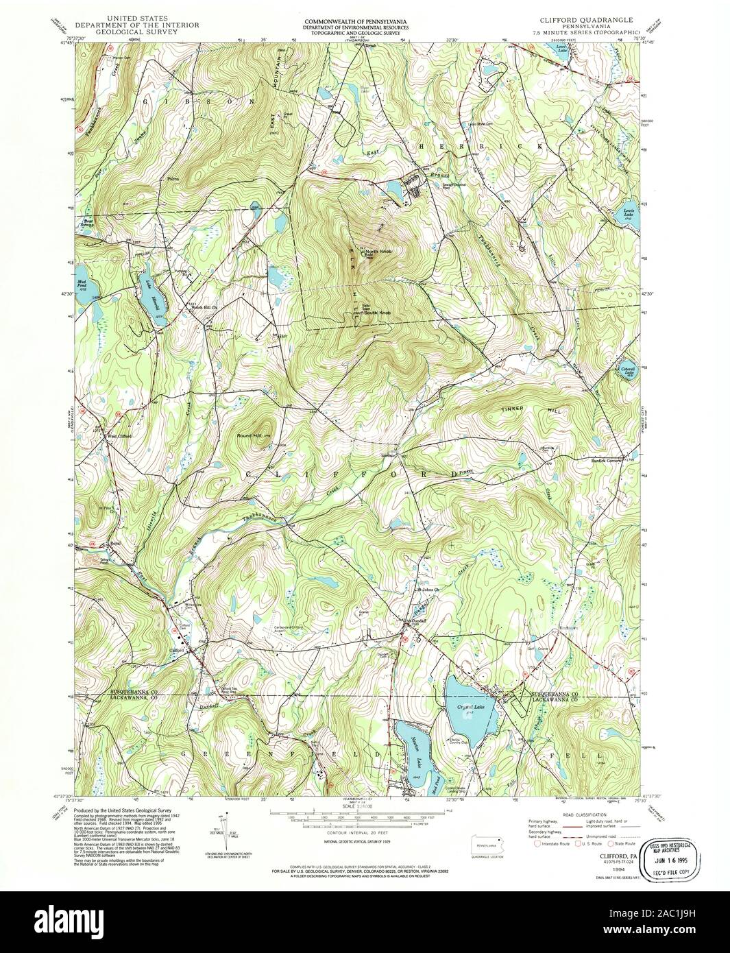 Map of clifford hi-res stock photography and images - Alamy