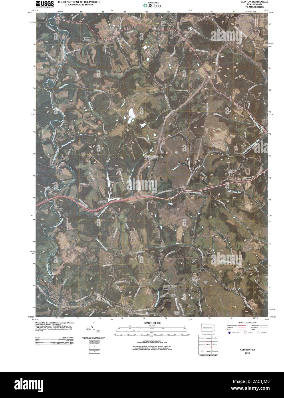 Pennsylvania geological map Cut Out Stock Images & Pictures - Alamy