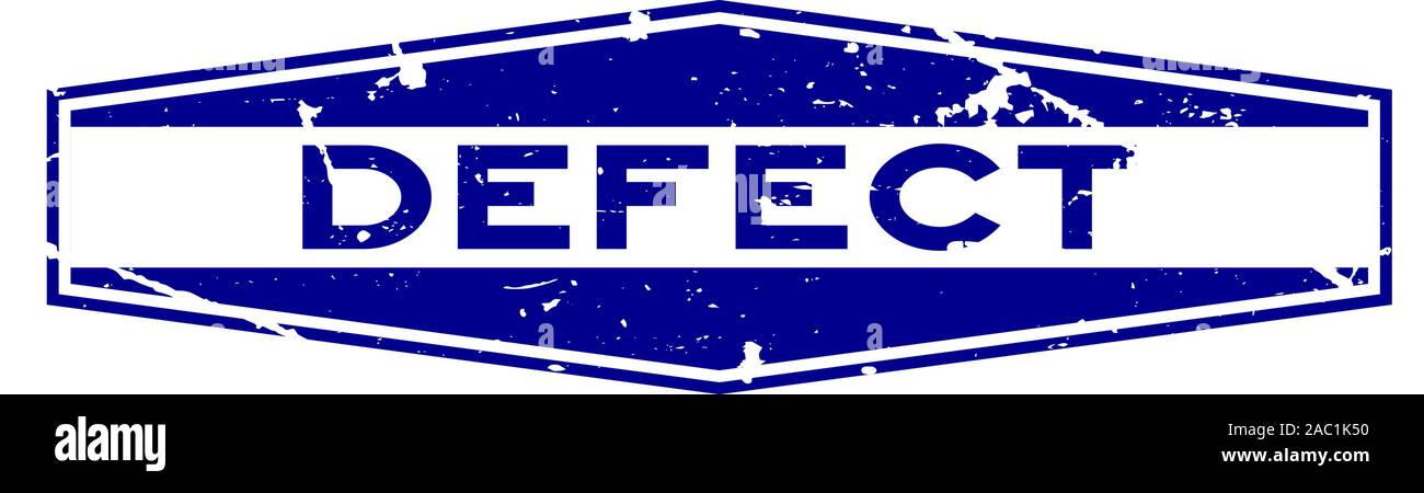 Grunge blue defect word hexagon rubber seal stamp on white background Stock Vector Image & Art ...