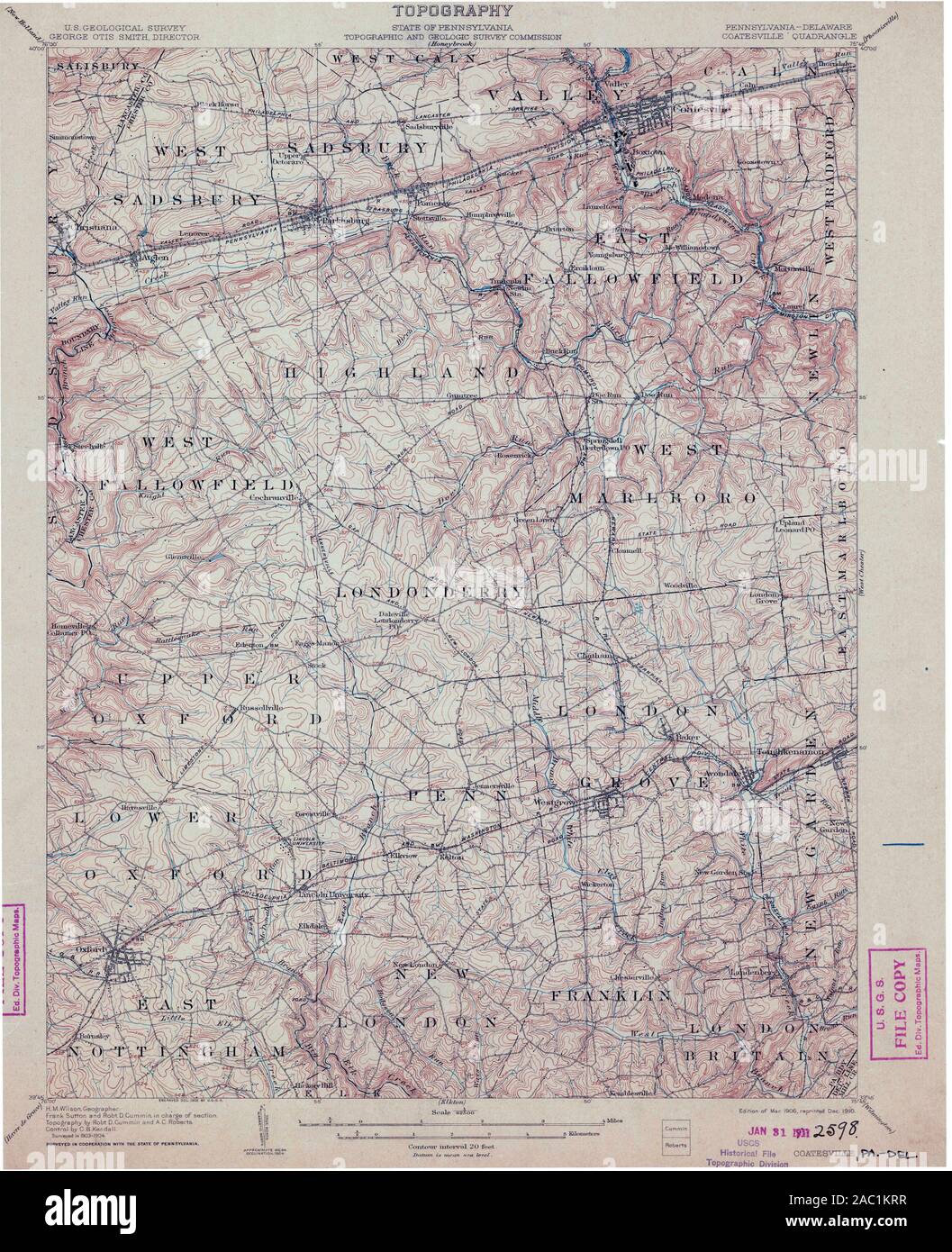 Map of coatesville hi-res stock photography and images - Alamy