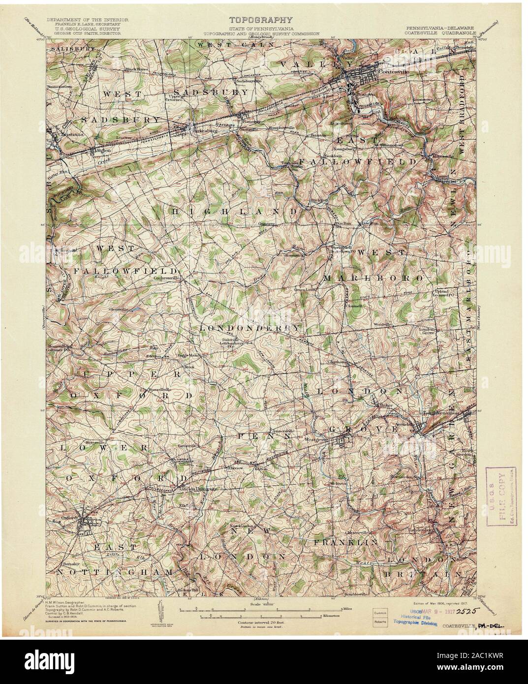 Map of coatesville hi-res stock photography and images - Alamy