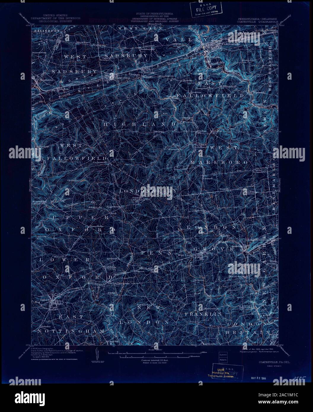 Coatesville map hi-res stock photography and images - Alamy