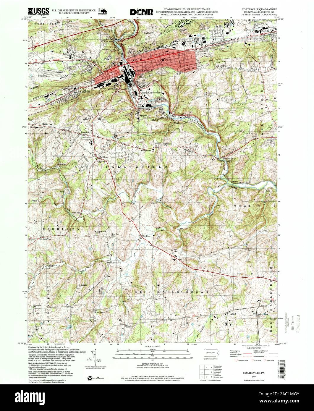 Map of coatesville hi-res stock photography and images - Alamy