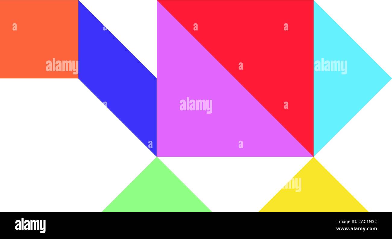 Tangram construction Stock Vector Images - Alamy
