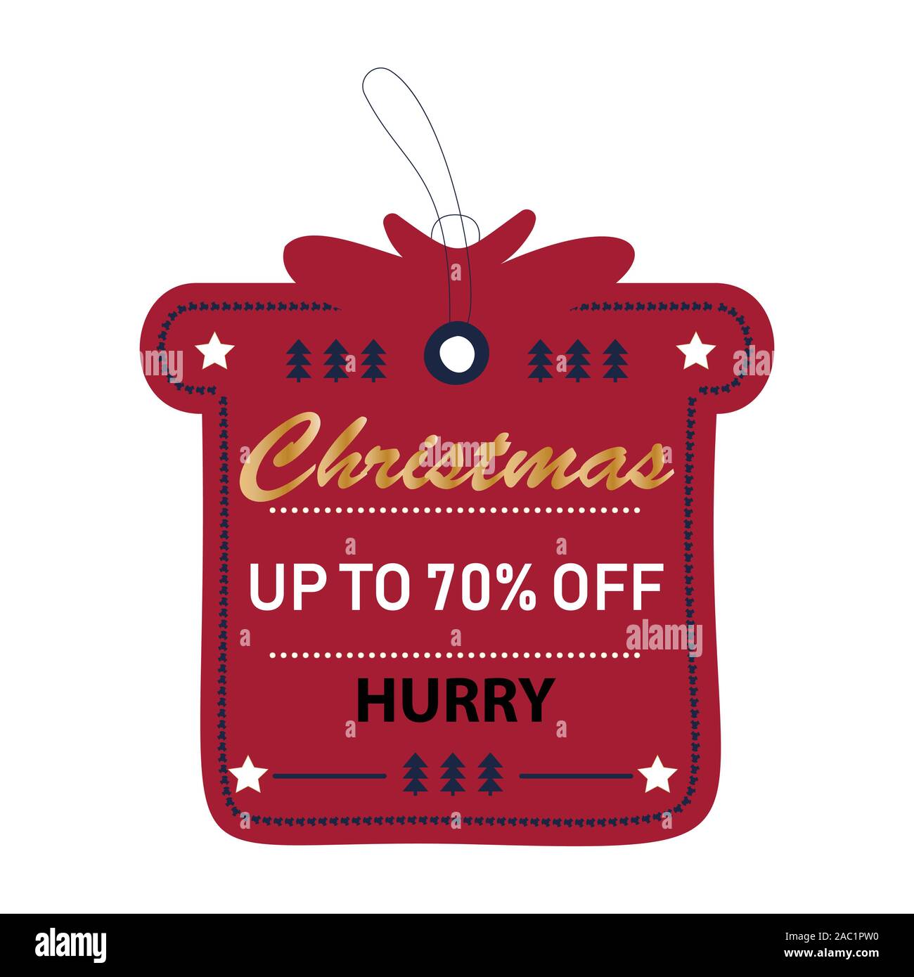 CHRISTMAS offer sale banner design Stock Vector Image & Art - Alamy