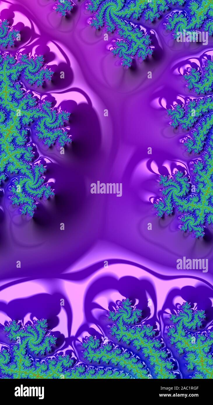 Artfully 3D rendering fractal, fanciful abstract illustration and ...