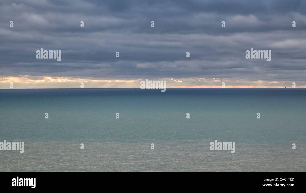 English Channel from East Sussex coast Stock Photo - Alamy