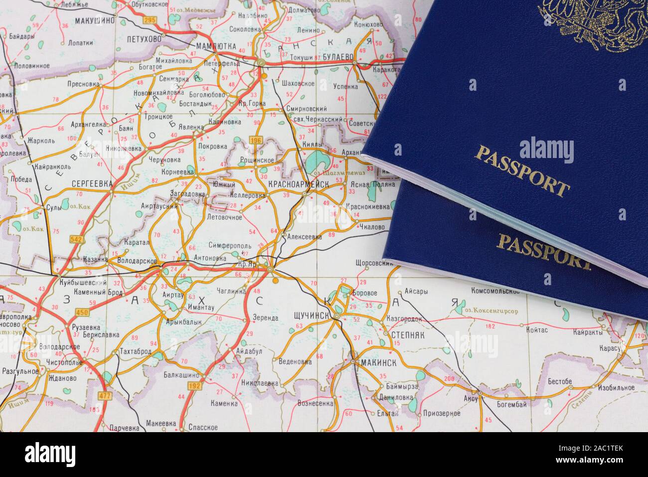 Passports european map hi-res stock photography and images - Alamy