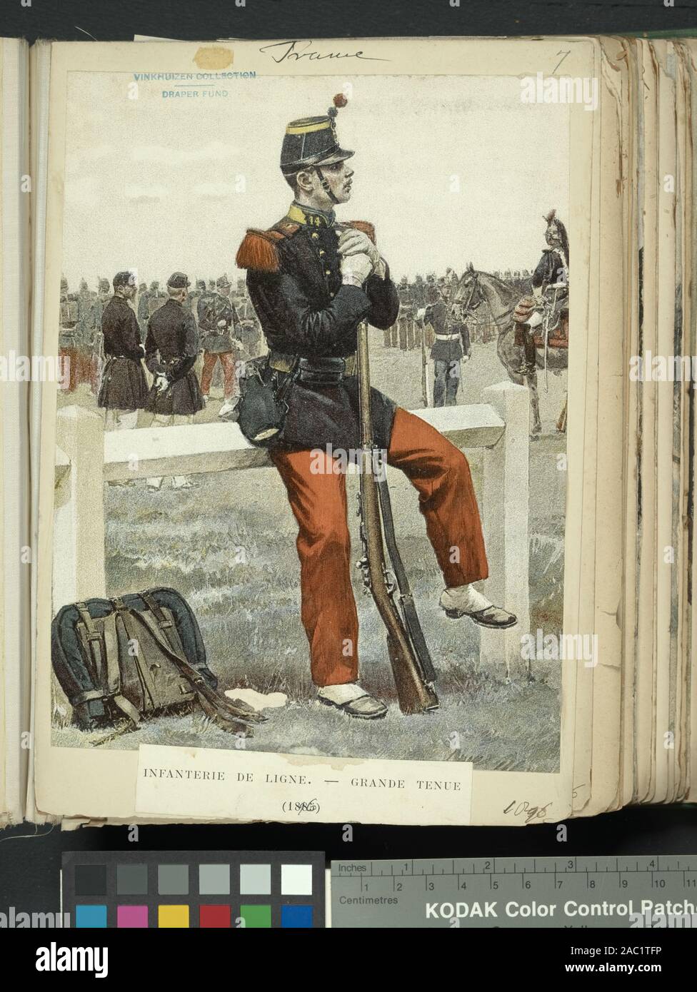 Soldier of France, French, 1896 France, 1896; France, 1896 Stock Photo ...