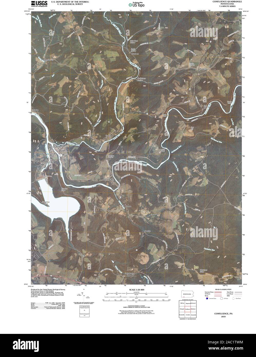 Confluence map hi-res stock photography and images - Alamy