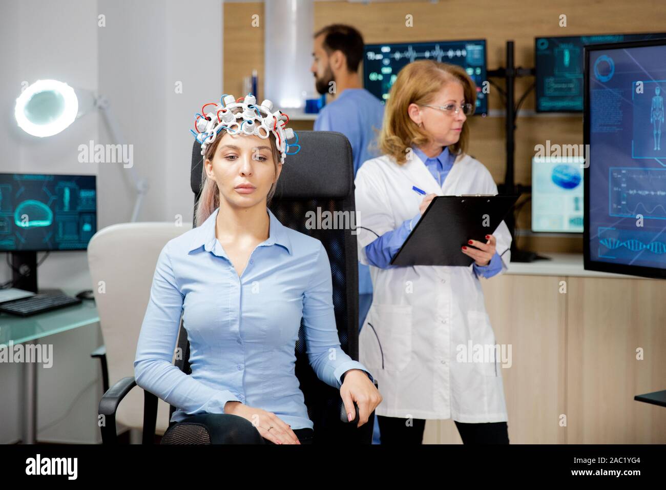 Doctor who monitors the patient's evolution during the neurology ...