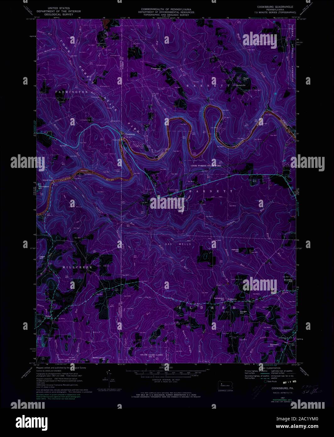 Map of cooksburg hi-res stock photography and images - Alamy