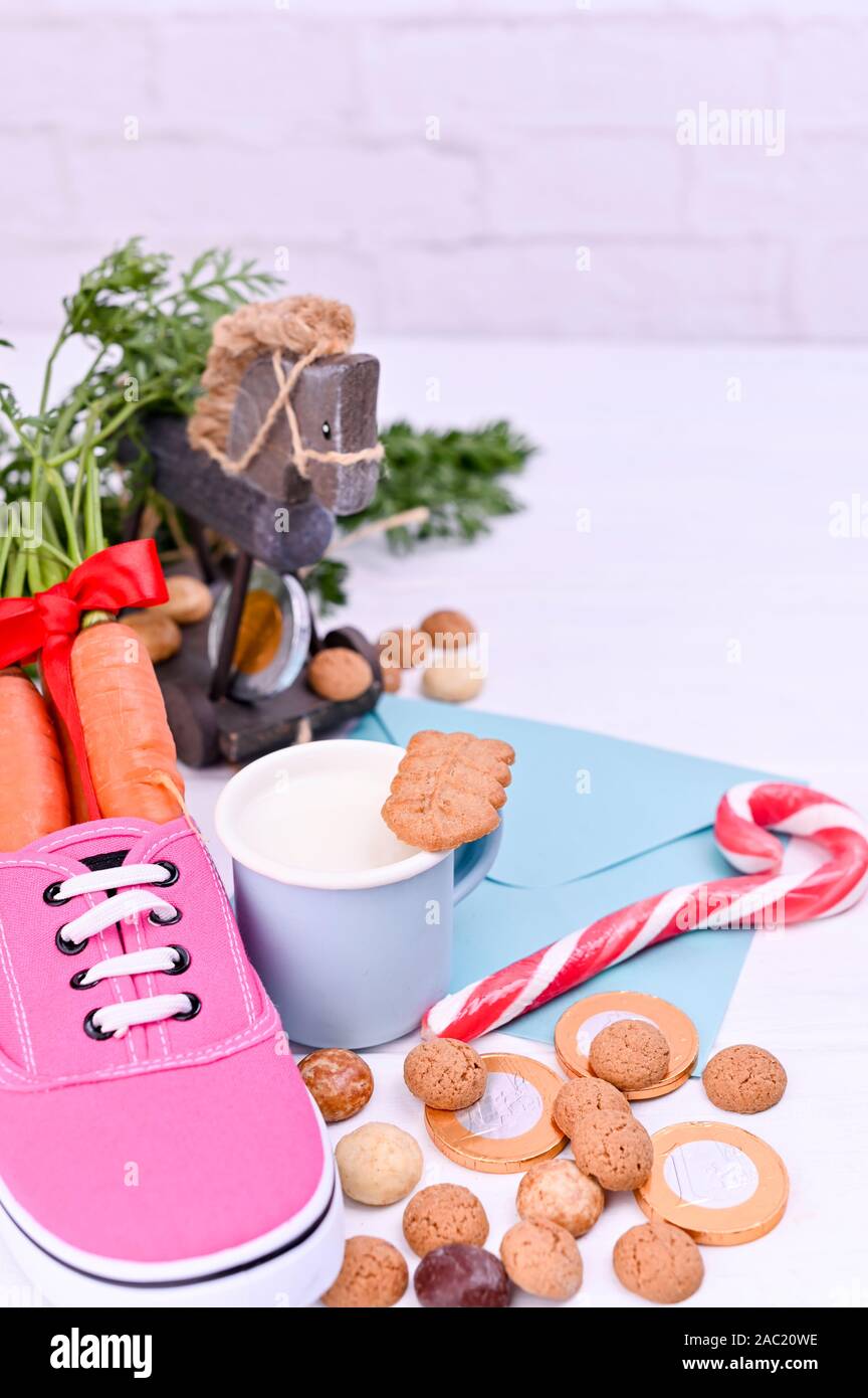 Traditional Dutch holiday for children Sinterklaas. Winter holidays in ...