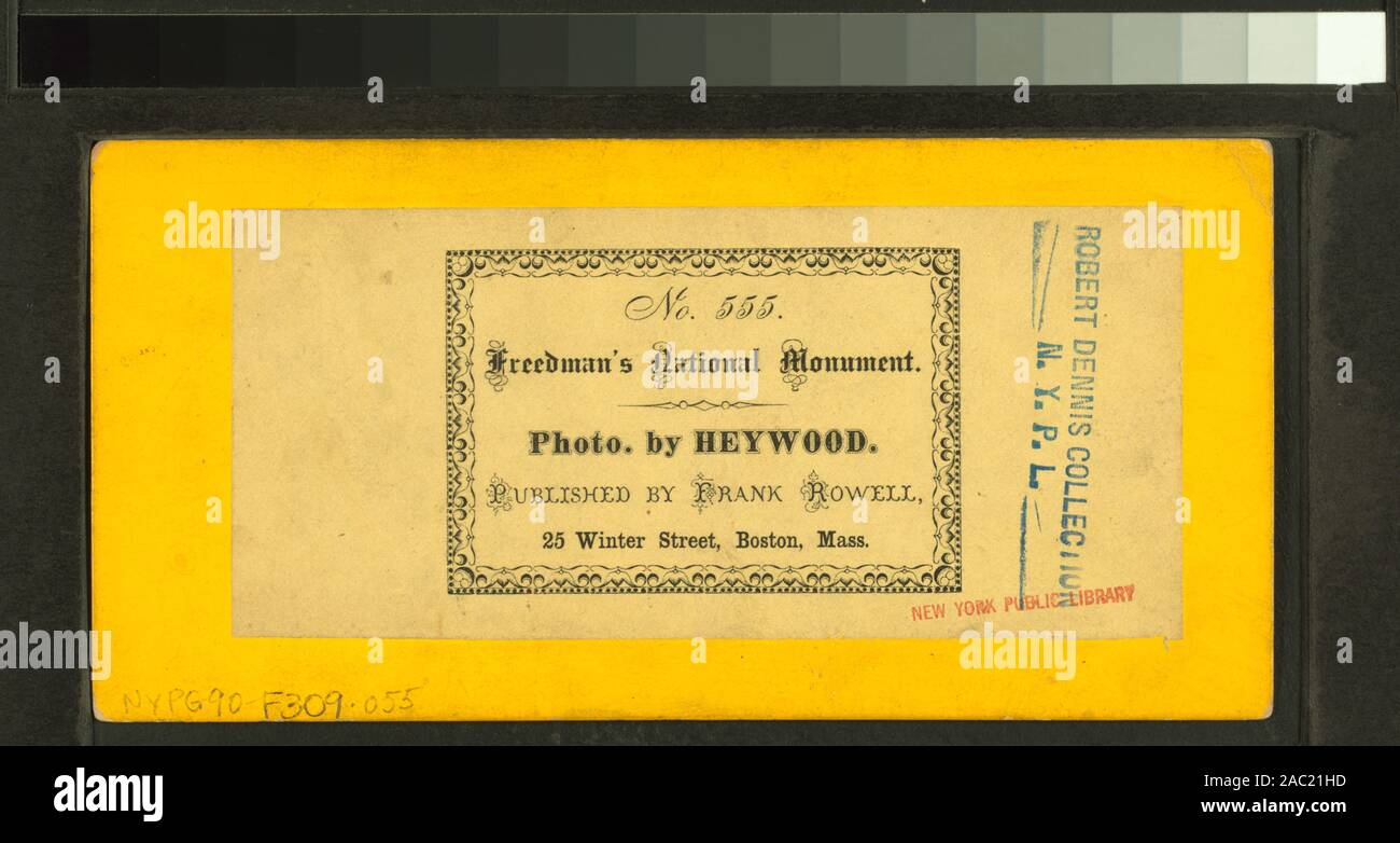 Freedman's memorial hi-res stock photography and images - Alamy