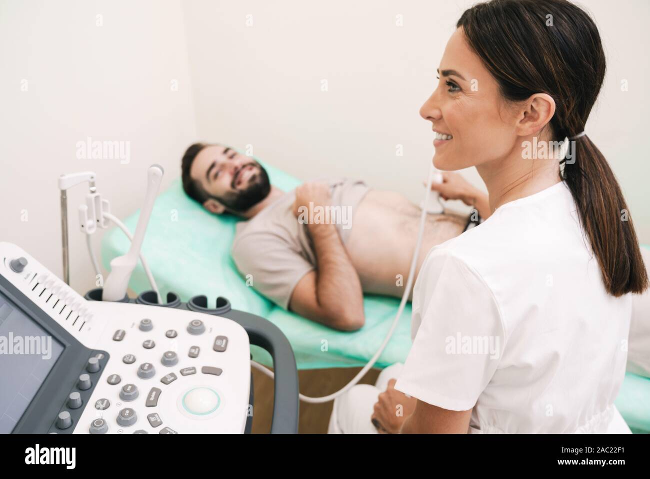 Abdominal ultrasound scan hi-res stock photography and images - Alamy
