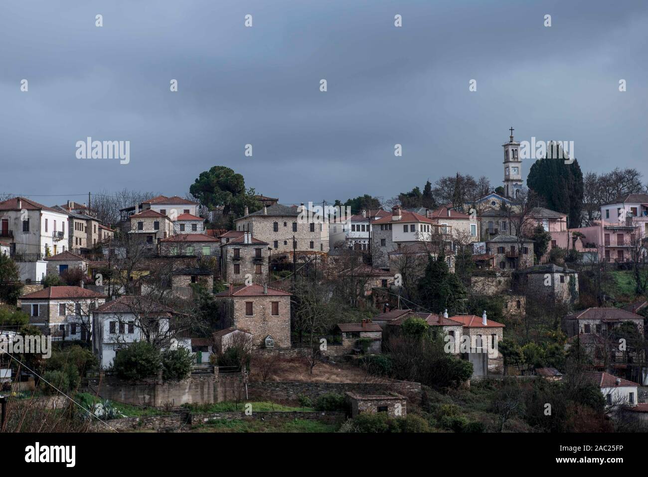 Small greek village hi-res stock photography and images - Alamy
