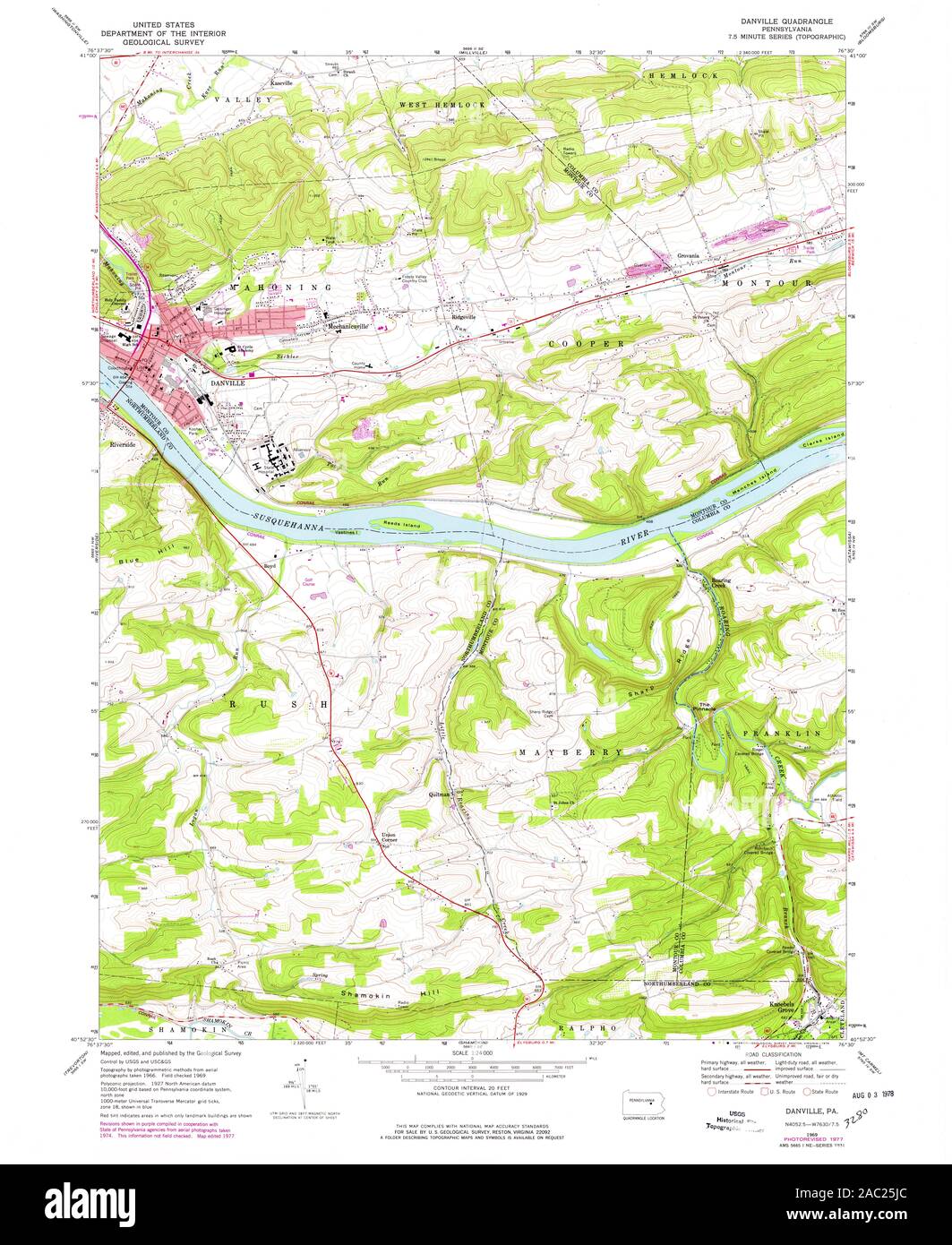 Danville Map Cut Out Stock Images & Pictures - Alamy