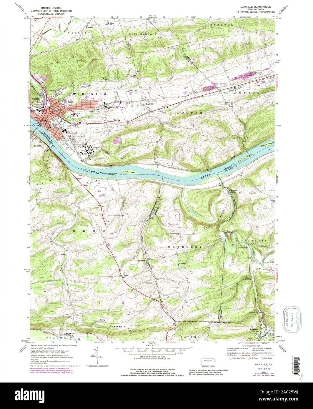Danville map Cut Out Stock Images & Pictures - Alamy