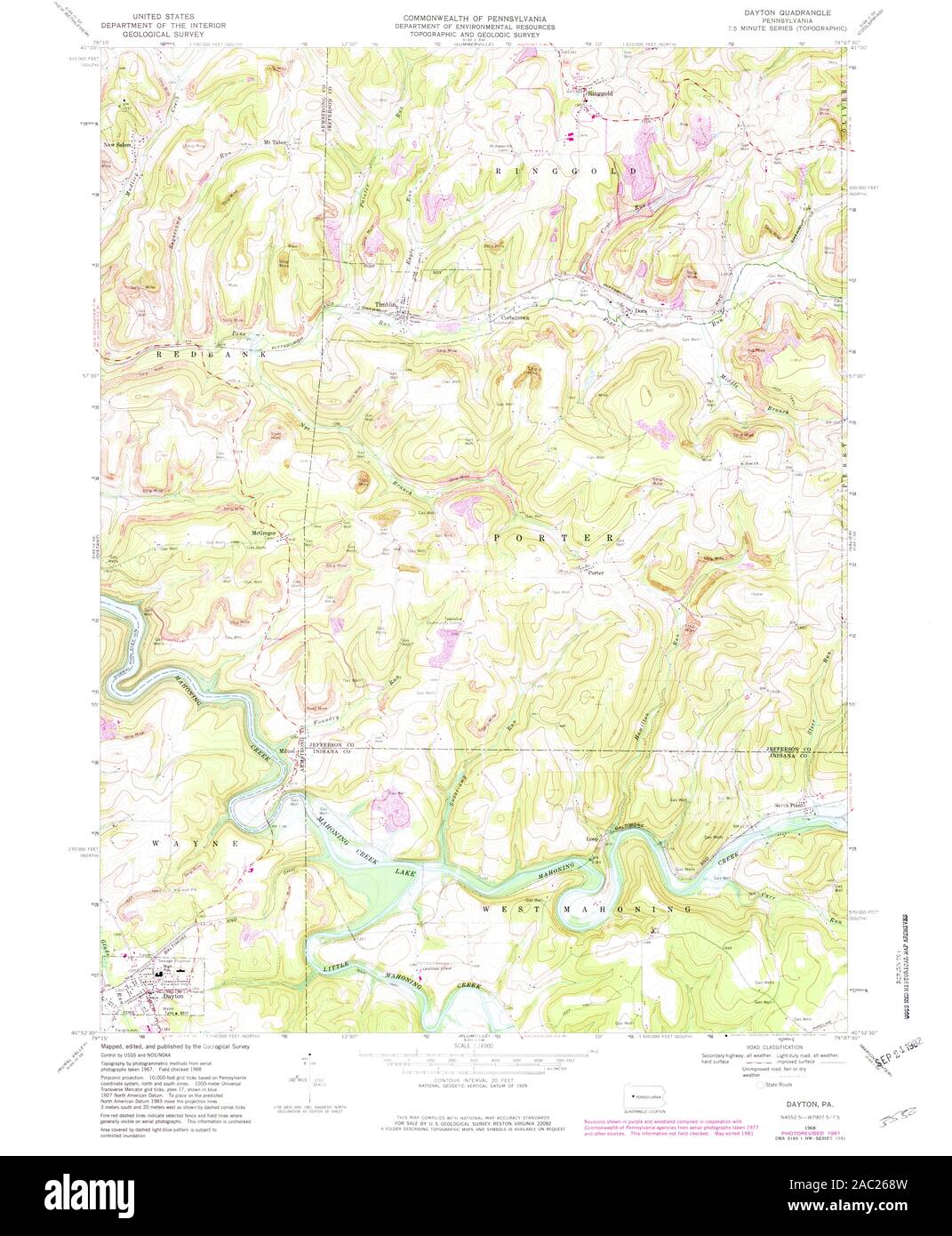 Map of dayton Cut Out Stock Images & Pictures - Alamy