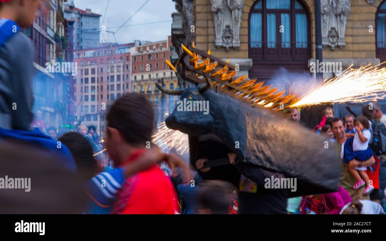 "Fire Bull", Aste Nagusia (English: Great Week) the main festival of ...