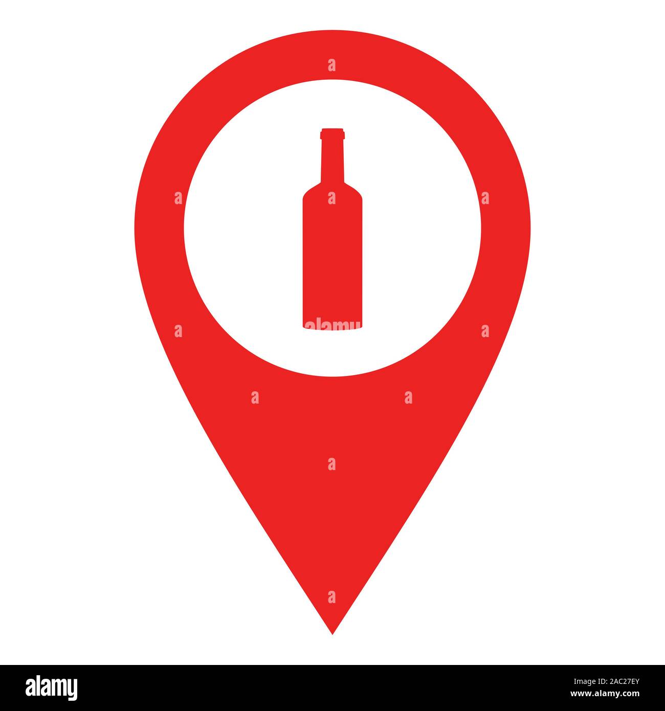 Red location icon restaurant hi-res stock photography and images - Alamy