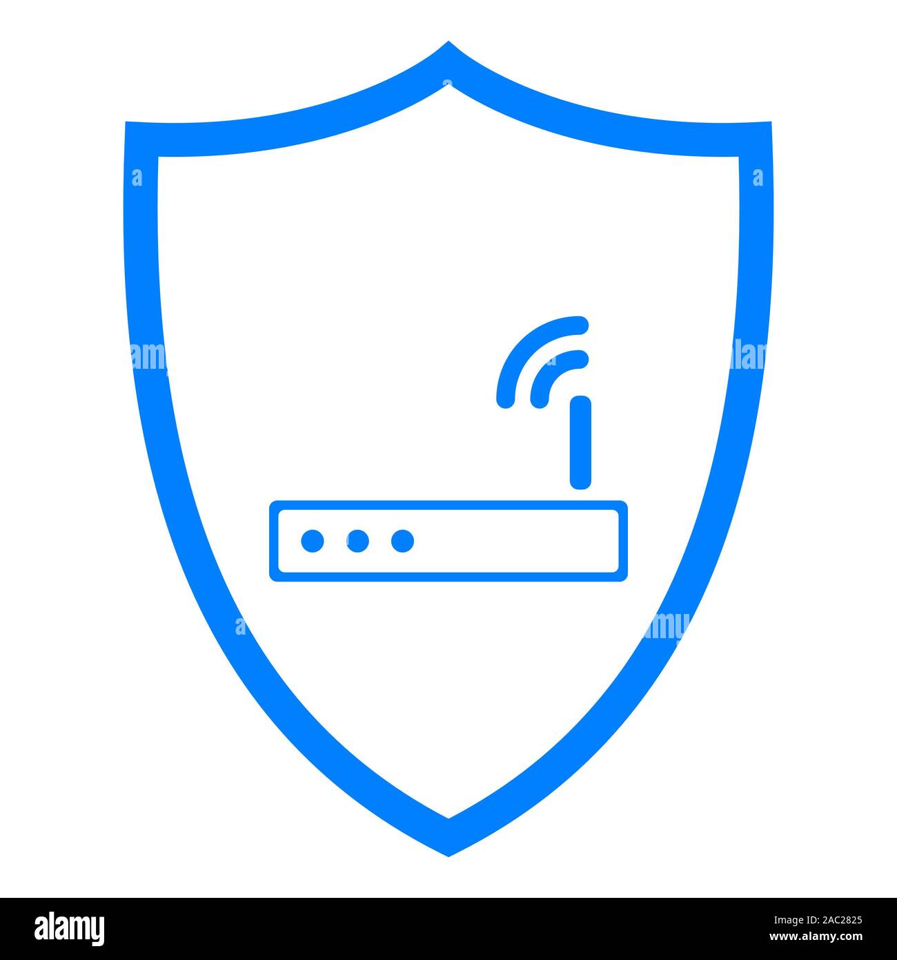Router and shield Stock Photo - Alamy