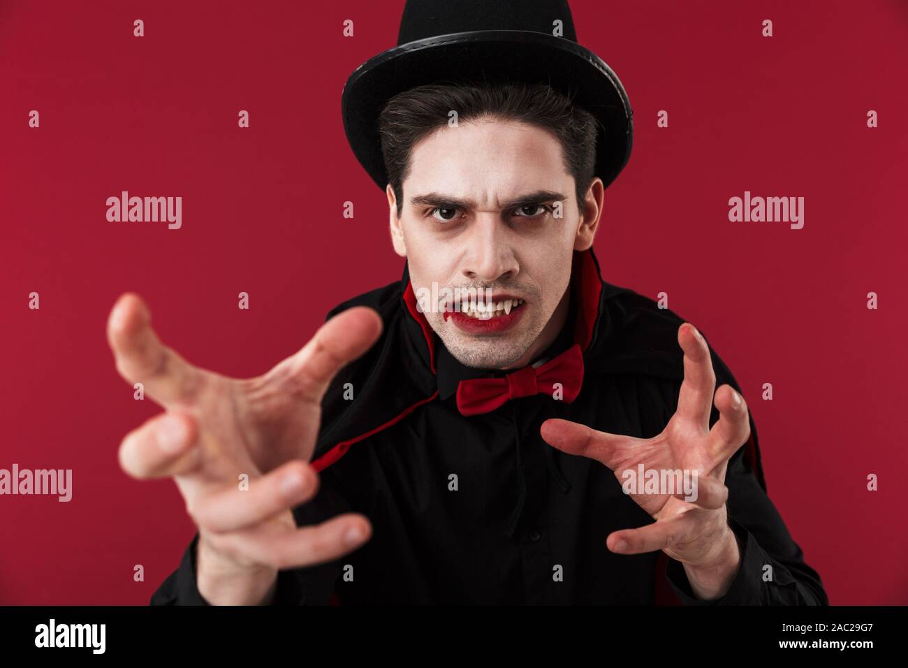 Portrait handsome vampire hi-res stock photography and images - Alamy