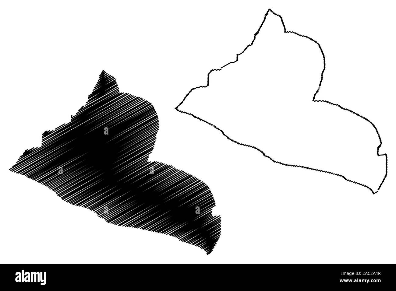 Grand Kru County (Counties of Liberia, Republic of Liberia) map vector ...