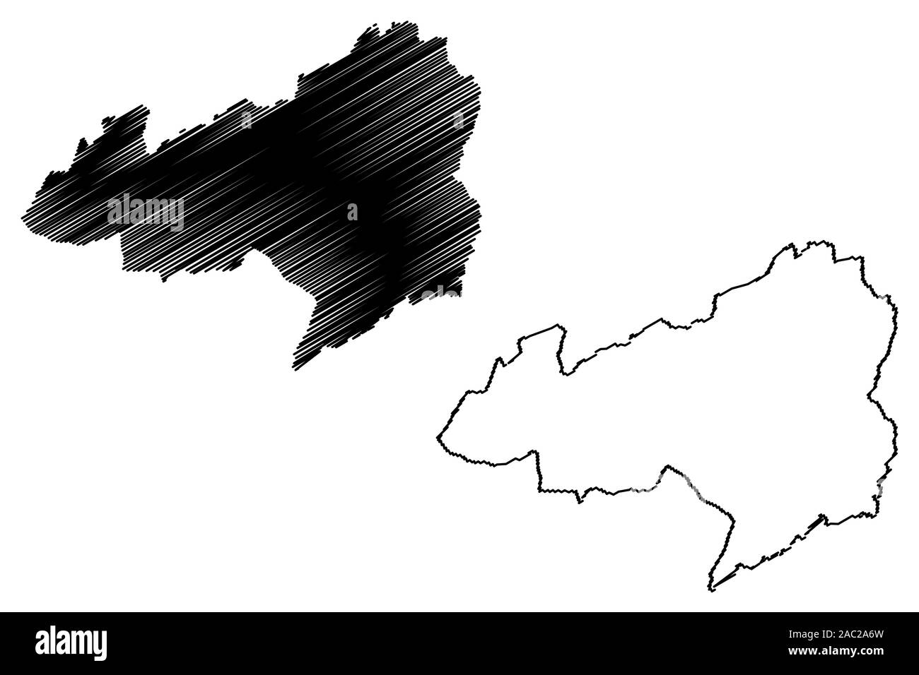 Bong County (Counties of Liberia, Republic of Liberia) map vector ...