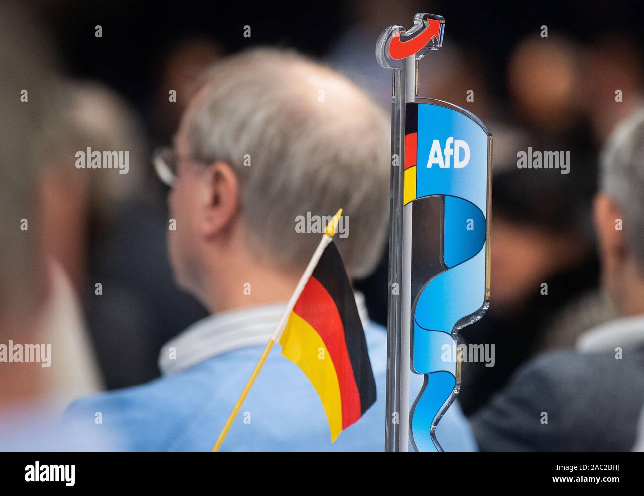 Brunswick, Germany. 30th Nov, 2019. A display with AfD inscription and ...