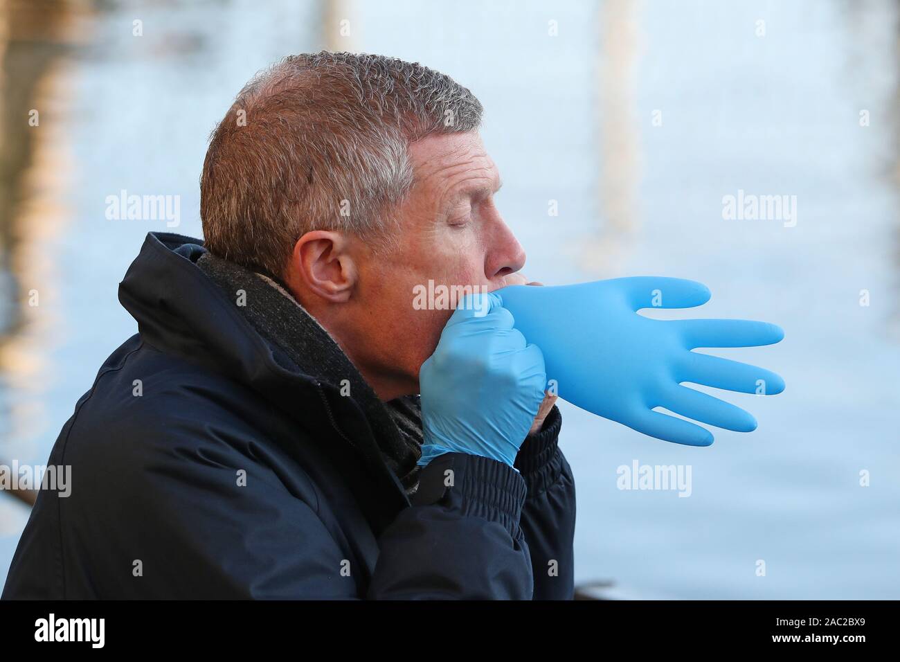 Leader of the Scottish Liberal Democrats, William Rennie, getting ready ...