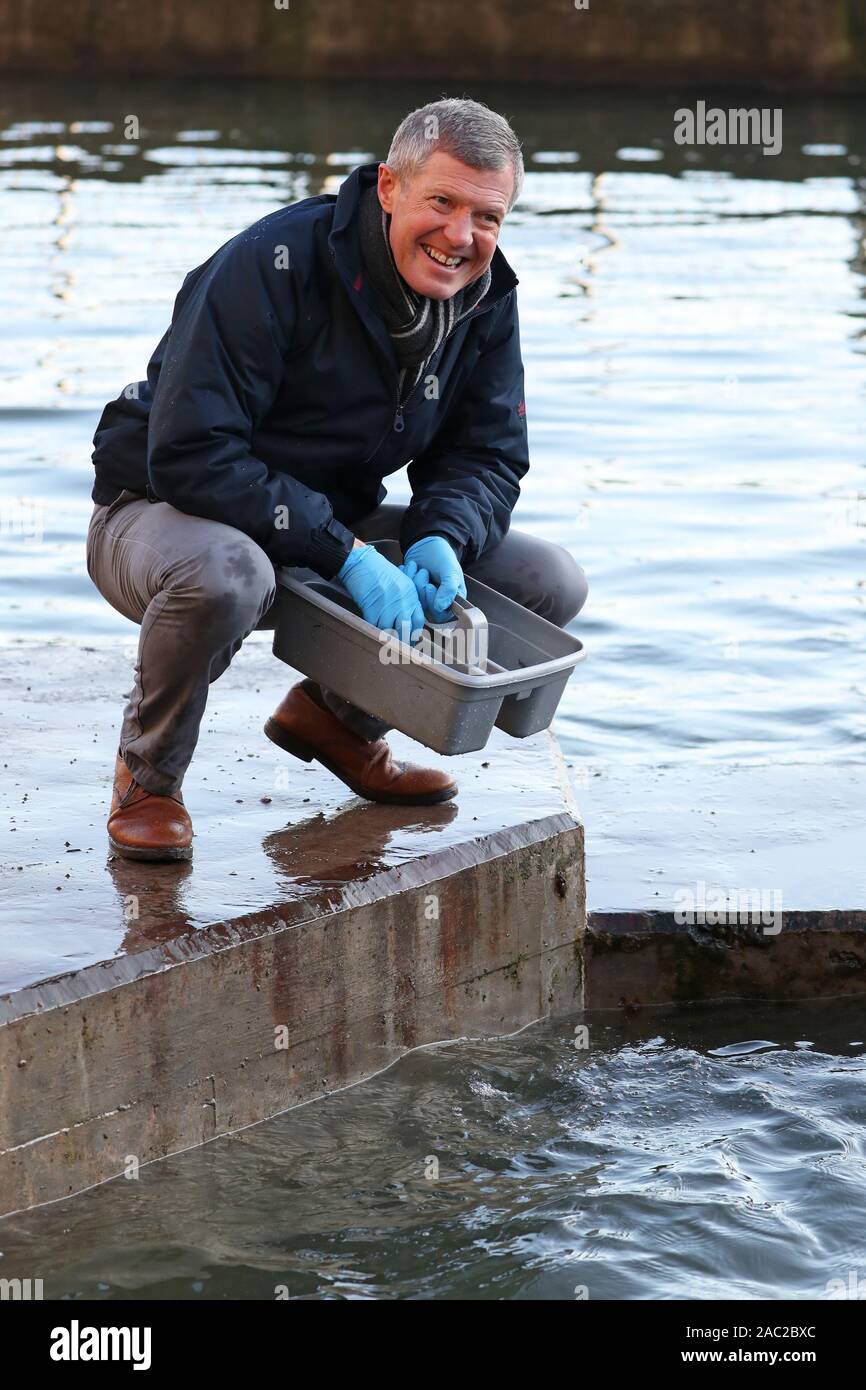 Leader of the Scottish Liberal Democrats, William Rennie, getting ready ...