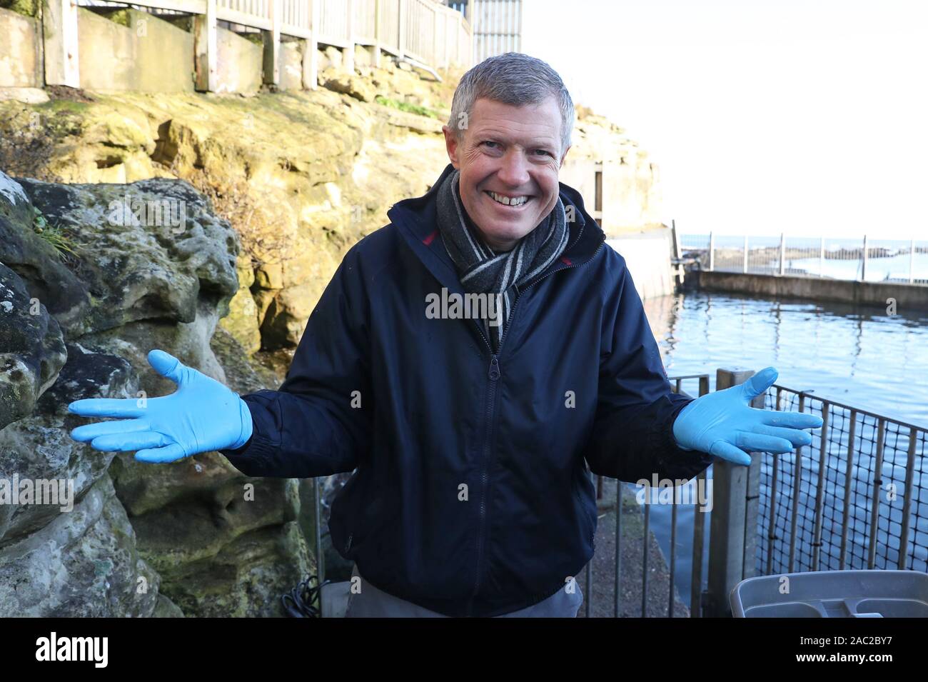 Leader of the Scottish Liberal Democrats, William Rennie, getting ready ...