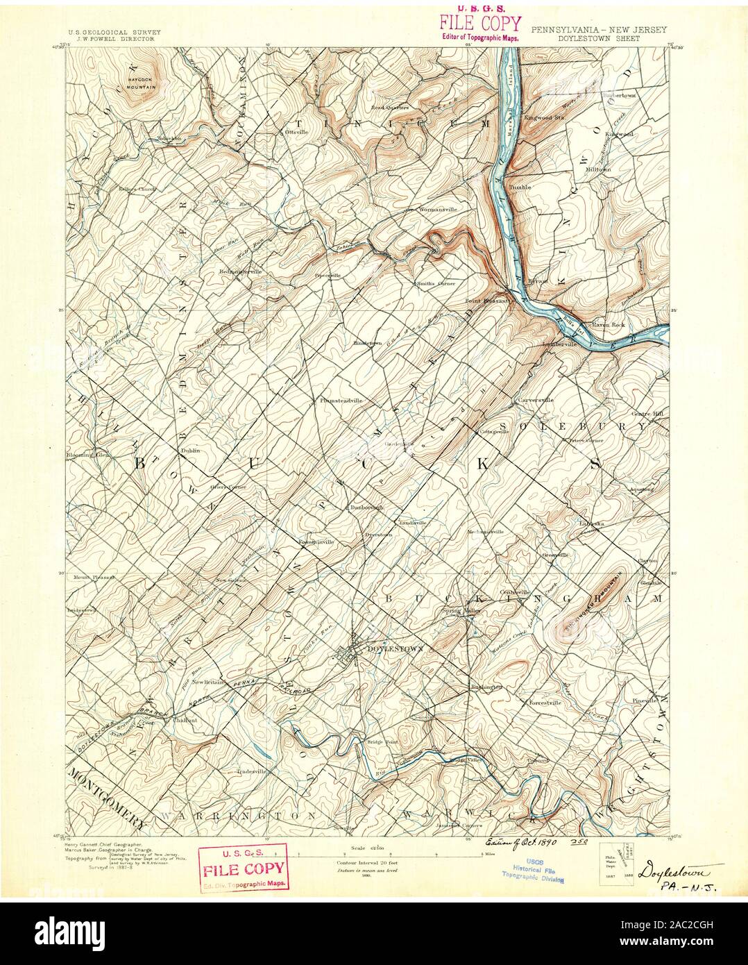 Map of doylestown hi-res stock photography and images - Alamy