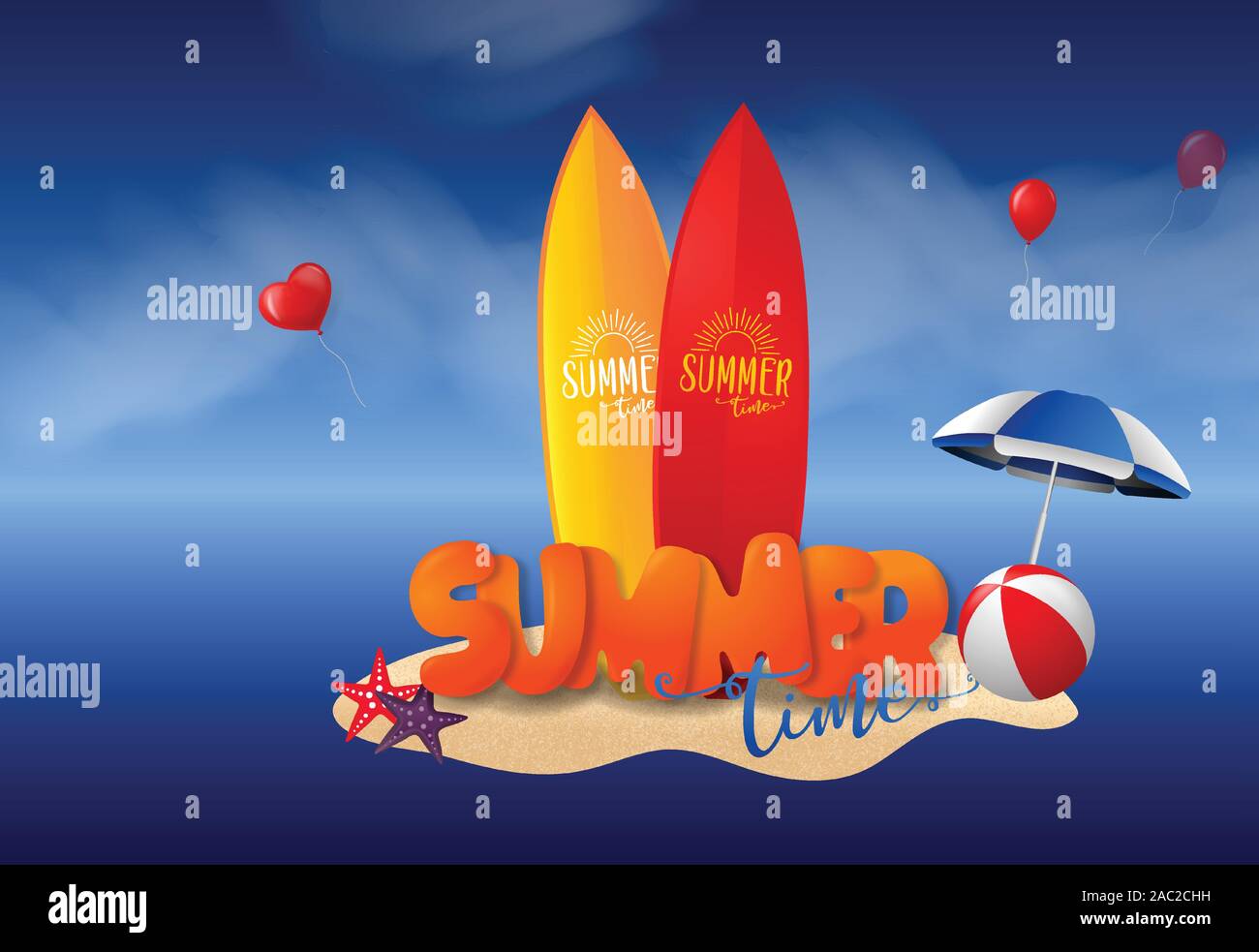 Blue surf boards Stock Vector Images - Alamy