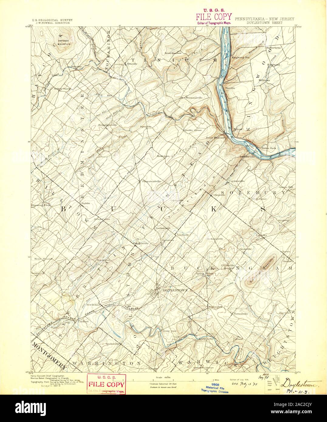 Map of doylestown hi-res stock photography and images - Alamy