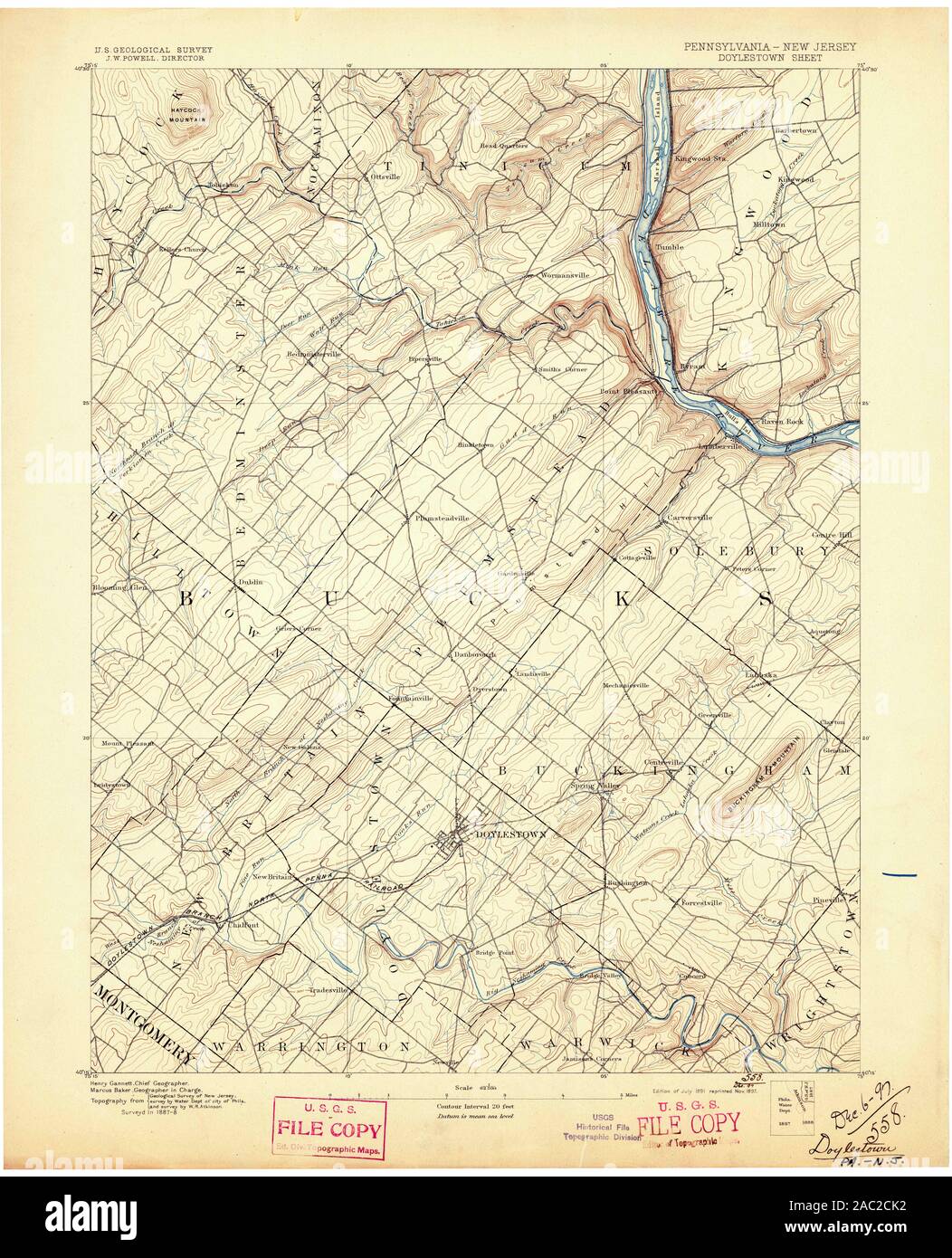 Map of doylestown hi-res stock photography and images - Alamy