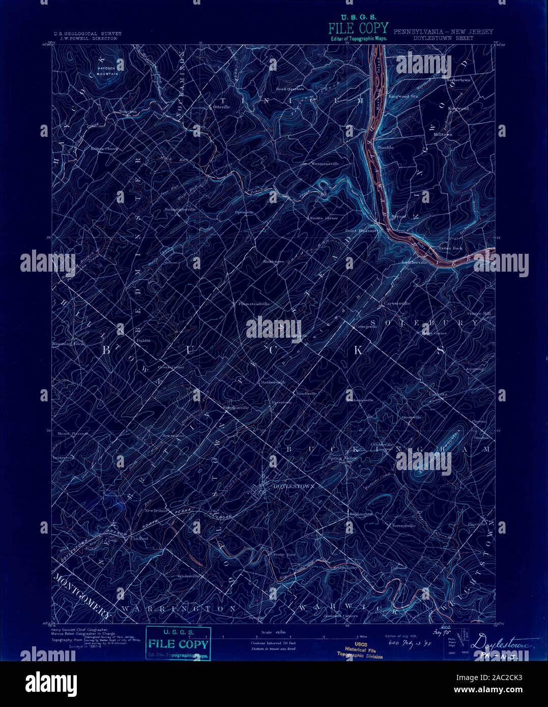 Map of doylestown hi-res stock photography and images - Alamy