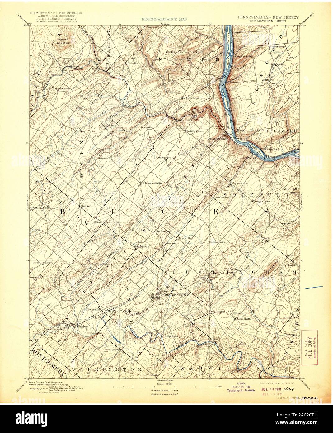 Map of doylestown hi-res stock photography and images - Alamy