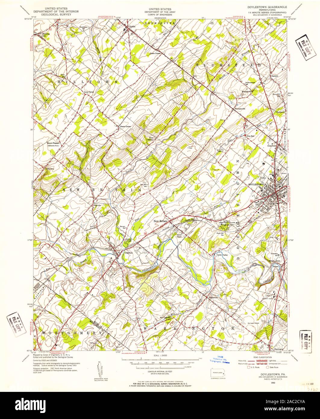 Map of doylestown hi-res stock photography and images - Alamy