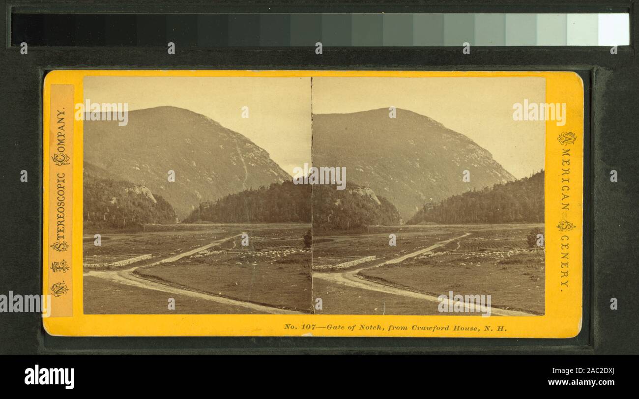 Gate of Notch, from Crawford House, NH Gate of Notch, from Crawford ...