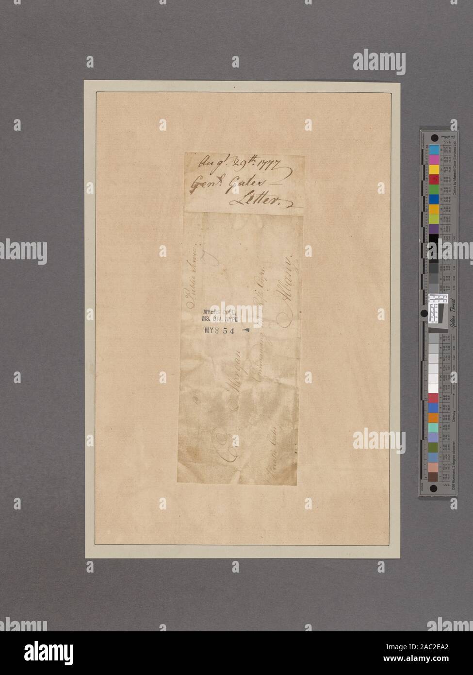 Gates, Horatio Headquarters To Colonel Morgan Gates, Horatio ...