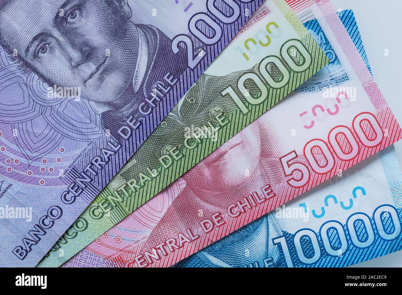 Chile money pesos Stock Photo - Alamy