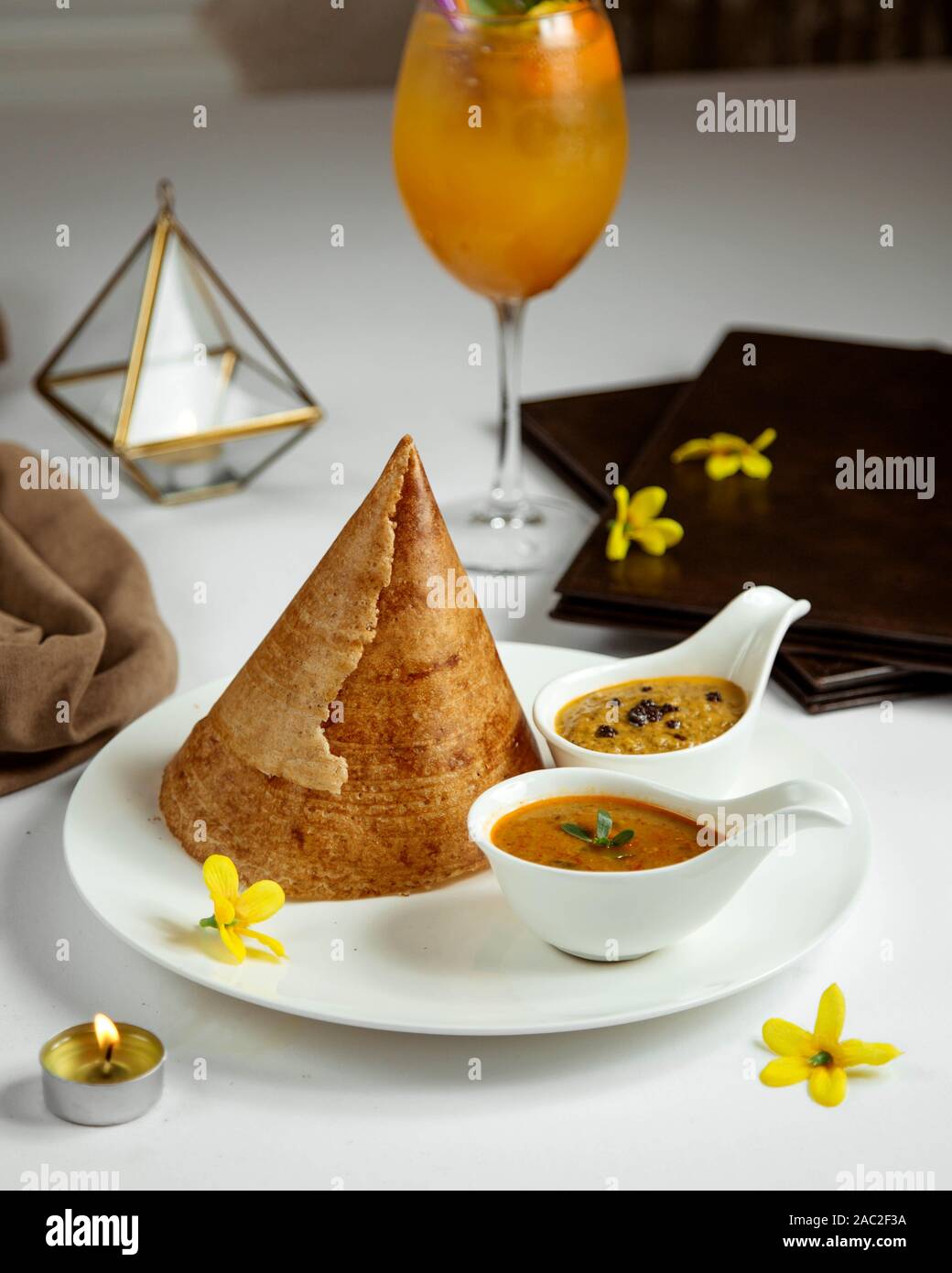 crispy bakery with various sauces Stock Photo - Alamy