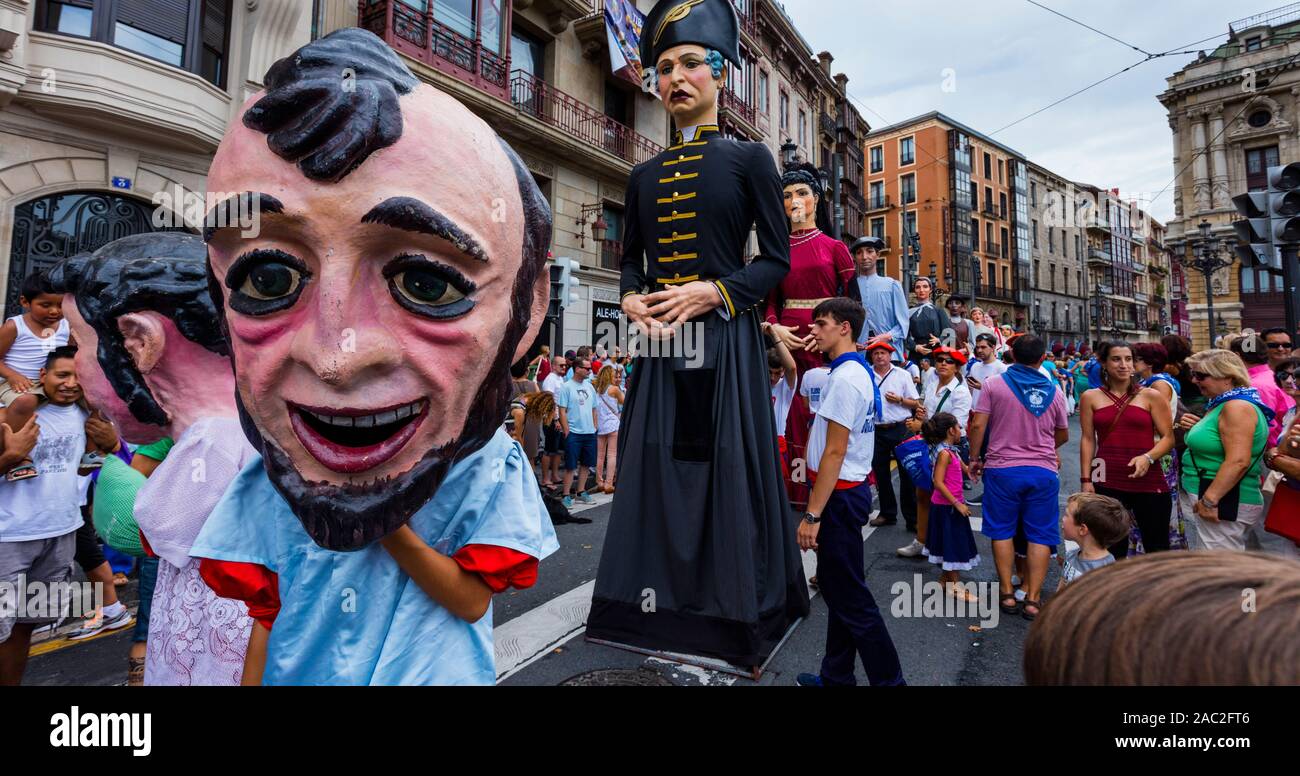 “Giants and Big-Heads”, Aste Nagusia (English: Great Week) the main ...